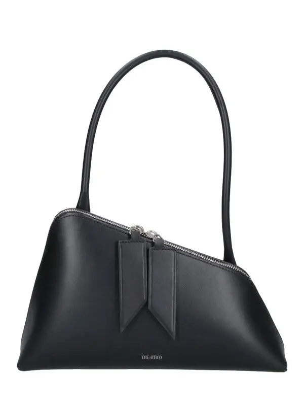Attico Sleek Structured Shoulder Bag - Black
