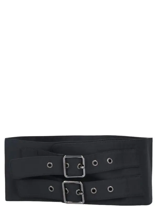 Andamane Belt With Double Buckle Detailing - Black
