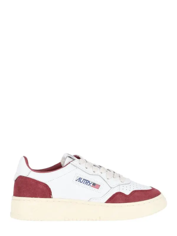 AUTRY Leather And Suede Low-top Sneakers - White