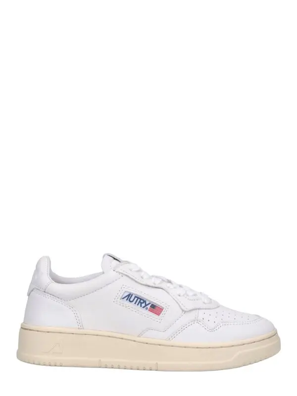 AUTRY Goat Leather Low-top Sneakers - White