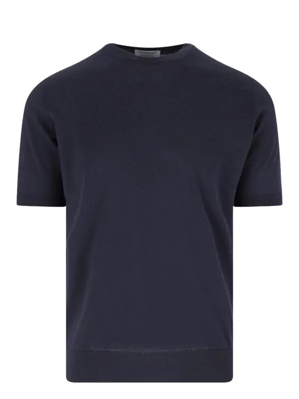 John Smedley Classic T-shirt For - Blue