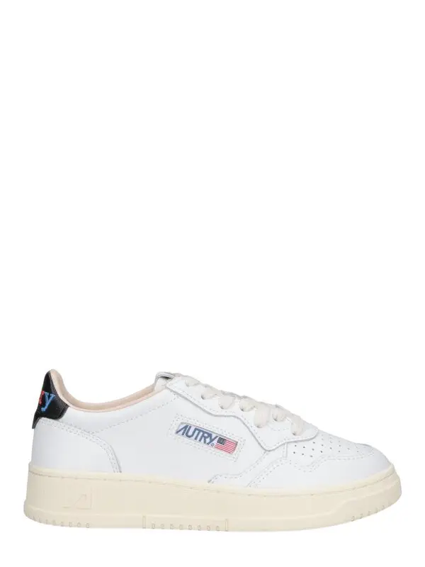 AUTRY Premium Leather Low-top Sneakers - White