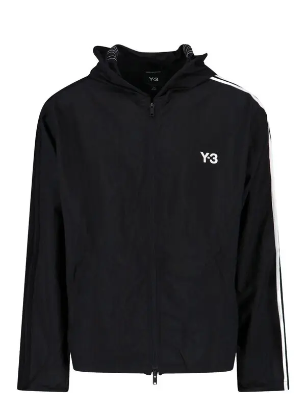 Y3 Polyamide Utility Jacket With Logo Detail - Black