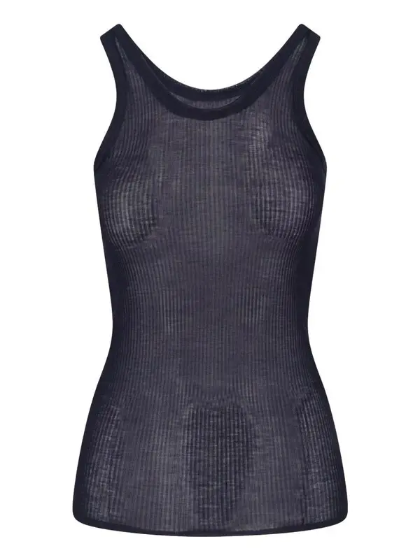 LEMAIRE Inspired Silky Viscose Top For - Blue