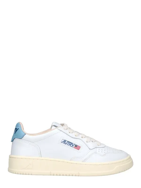 AUTRY Leather Lace-up Sneakers - White