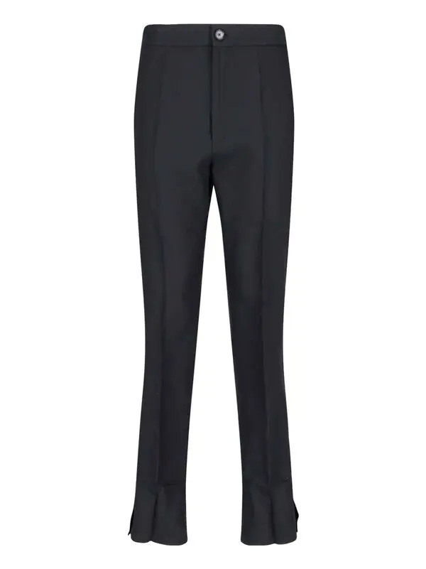 SETCHU Virgin Wool-blend Tailored Trousers - Black