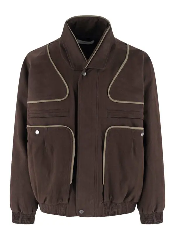 KIKO KOSTADINOV Cotton Tencel Stretch Jacket - Brown