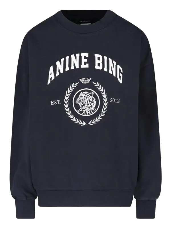 ANINE BING Vintage" Logo Sweatshirt - Black