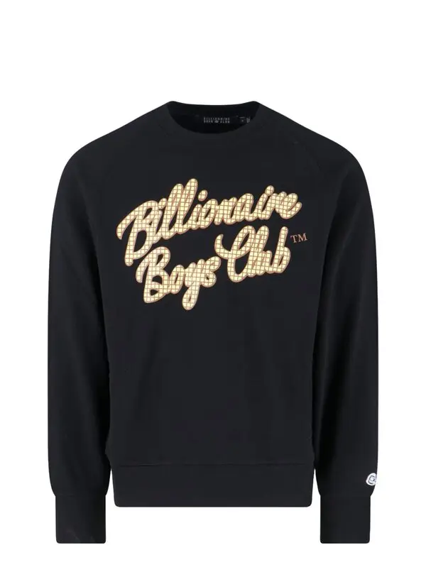 BILLIONAIRE Boys Club Graphic Logo Crewneck Sweatshirt - Black