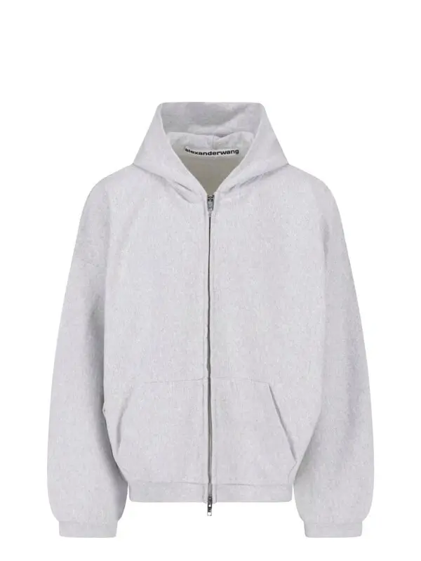 Alexander Wang Zip Up Sweatshirt - Grey