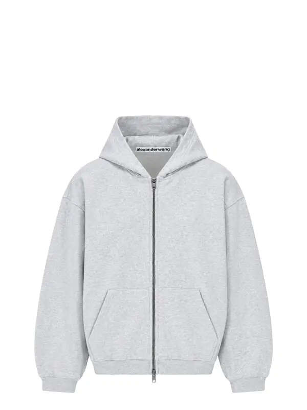 Alexander Wang Zip-up Hoodie - Grey