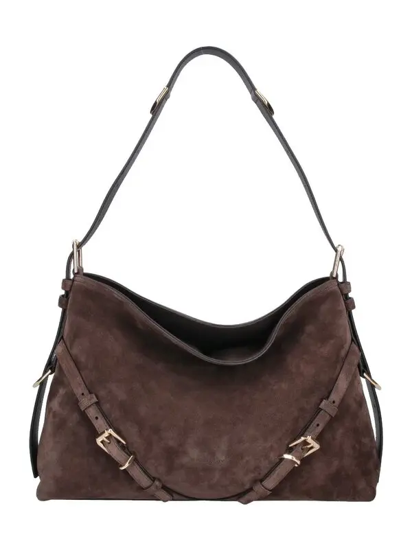 Givenchy Leather Handbag With Buckled Straps - Brown