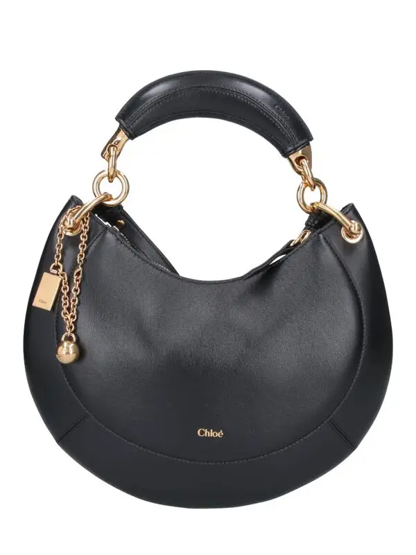 Chloé Lamb Leather Shoulder Bag - Black