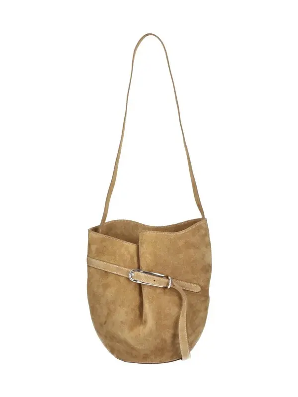 LIFFNER Cow Leather Shoulder Bag - Beige