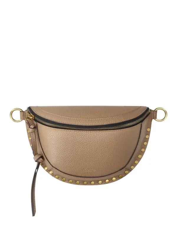 Isabel Marant Étoile Genuine Cowhide Leather Shoulder Bag - Brown