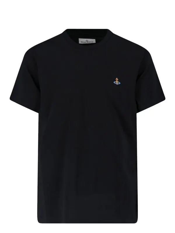VIVIENNE WESTWOOD 100% Cotton T-shirt - Black