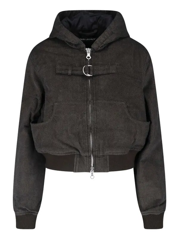 Our Legacy Cord-twill Hooded Bomber Jacket - Brown