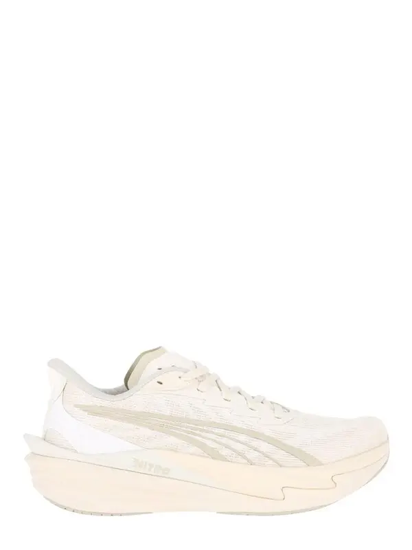 PUMA Textile Upper Sneakers With Rubber Sole - Cream