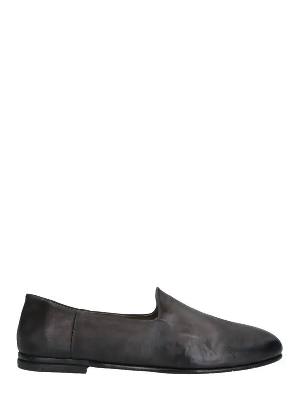 Premiata Calf Leather Velvet Loafers With Brass Detail - Black
