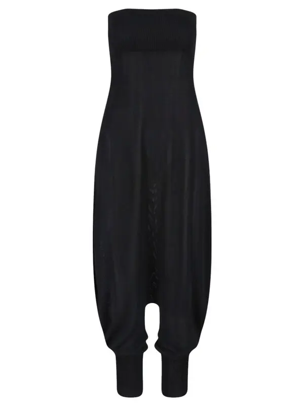 Paloma Wool Viscose Strapless Jumpsuit - Black
