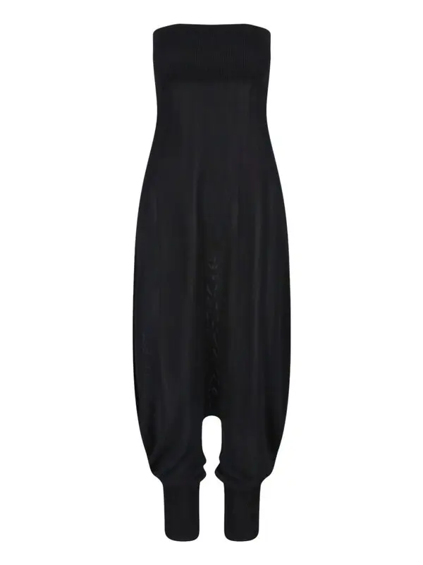 Paloma Wool Viscose Strapless Jumpsuit - Black