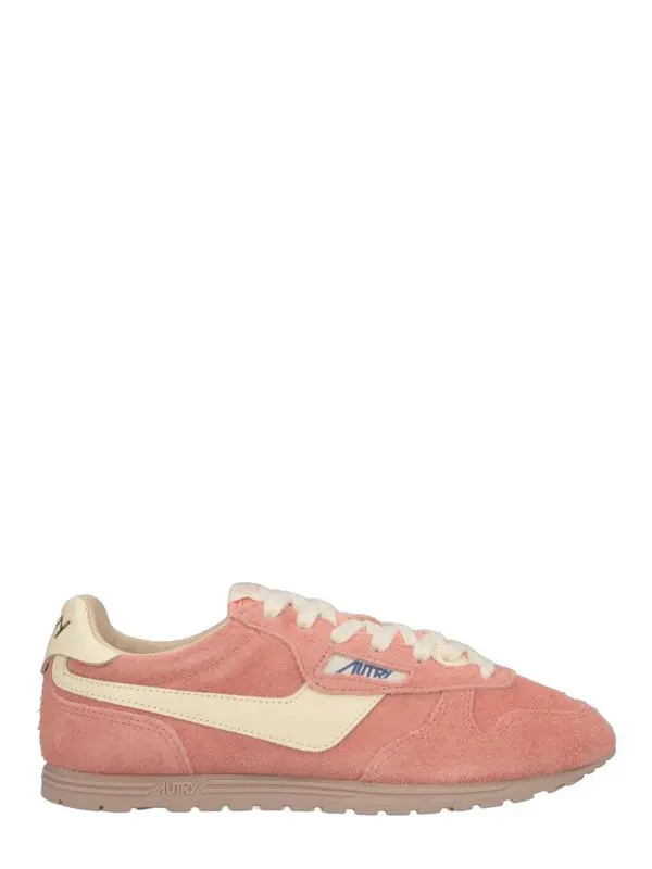 AUTRY Suede Leather Lifestyle Sneakers - Pink