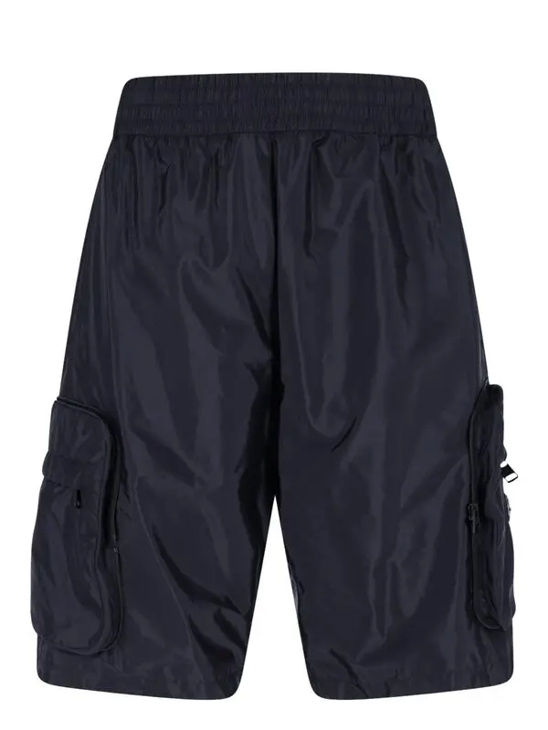Moncler Lightweight Polyamide Cargo Trousers - Blue