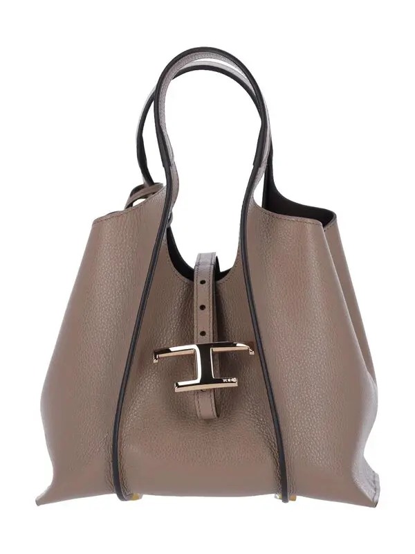 TOD`S Tod's Calf Leather Shoulder Bag - Beige