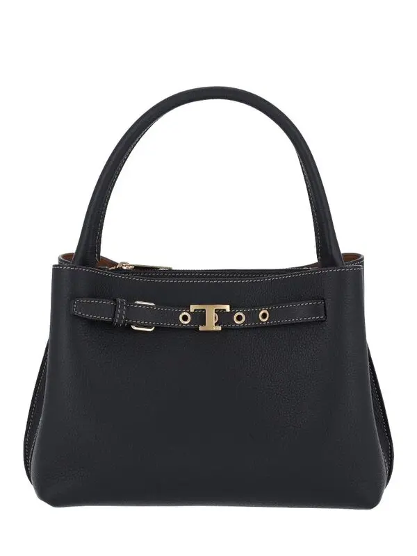 TOD`S Tod's Calf Leather Shoulder Bag - Black