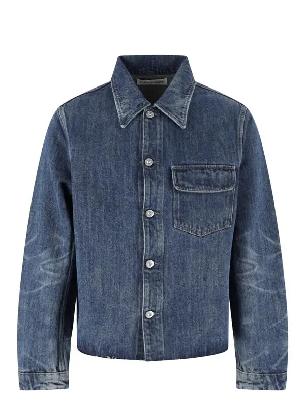 Our Legacy Rope Twill Road Worn Jacket - Blue