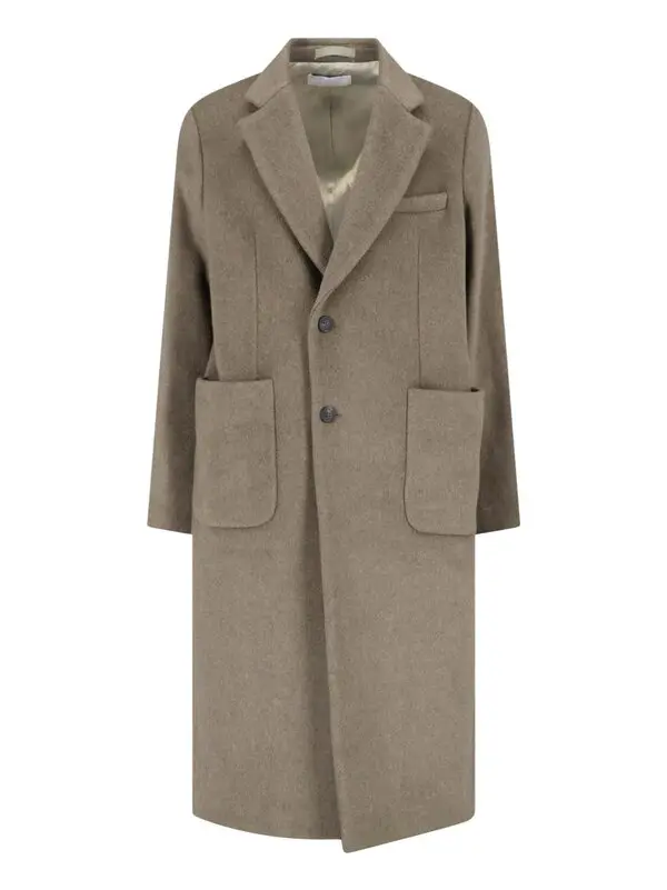 Our Legacy Wool-blend Melton Jacket With Horn Buttons - Brown