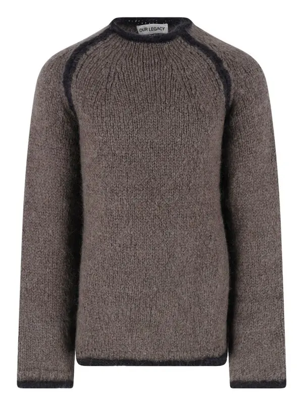 Our Legacy Mohair & Wool Knit Sweater - Brown