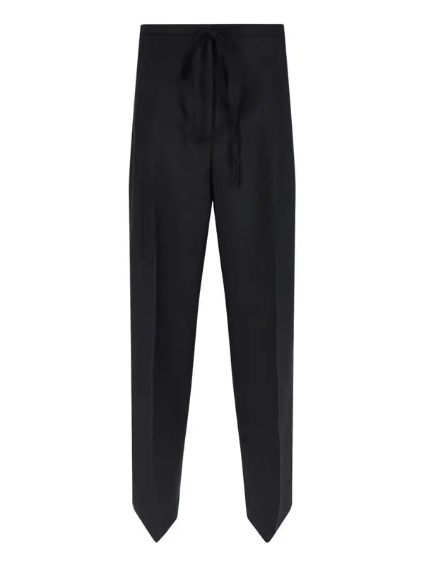 RÓHE Tie-waist Tapered Pants - Black