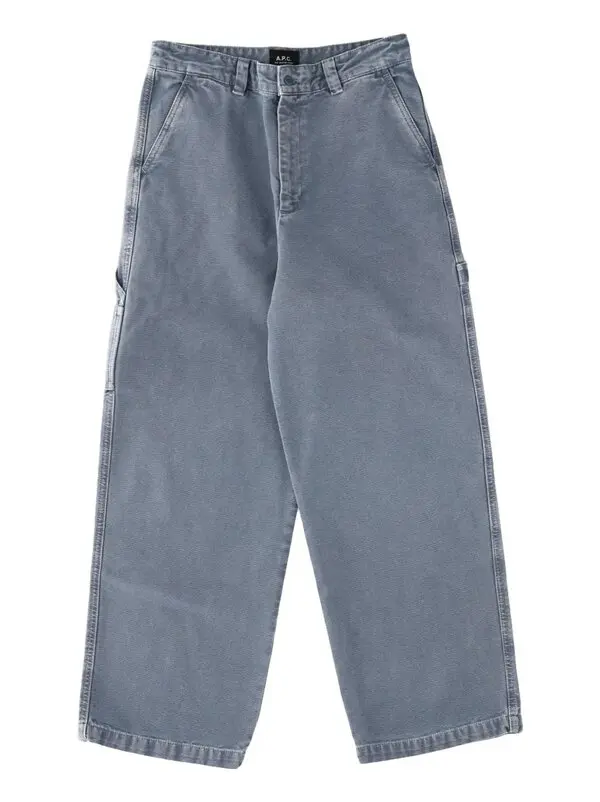 A.p.c. Straight-leg Faded Wash Denim Jeans - Multicolour