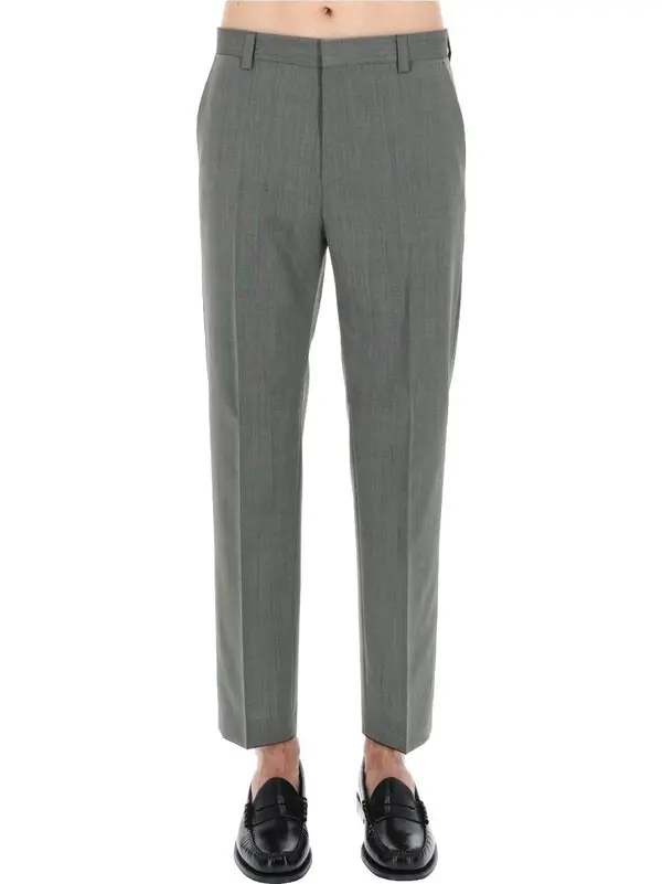 Hugo Wool-blend Tailored Trousers - Grey