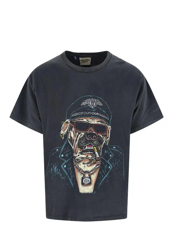 GALLERY DEPT. 100% Cotton Graphic T-shirt - Black