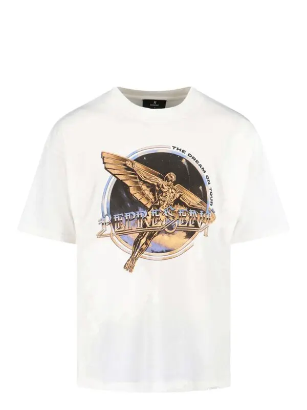 REPRESENT Graphic Print Oversized T-shirt - Flat White