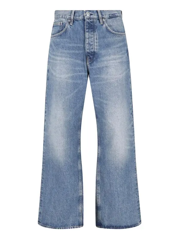 SUNFLOWER Wide-leg Flared Jeans - Blue