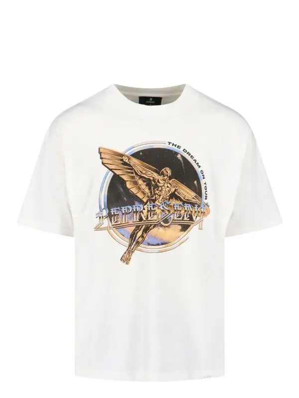 REPRESENT Lightweight 100% Cotton Crewneck T-shirt For - White