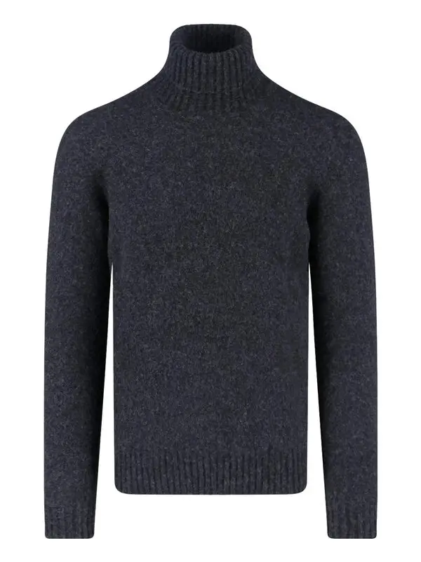 DRUMOHR Ribbed Turtleneck Sweater - Grey
