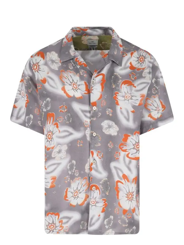 Paul Smith 100% Lyocell Button-front Shirt - Grey