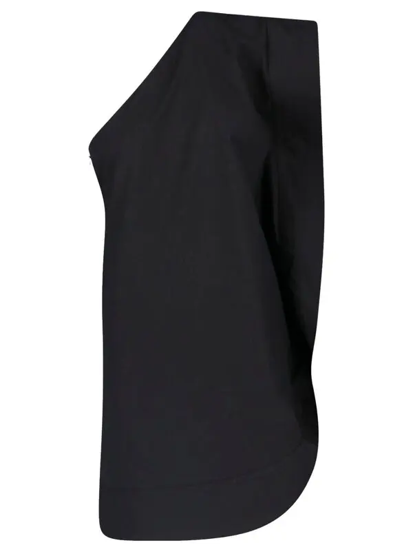 Stella McCartney Cotton Mini Dress With Clean Lines - Black