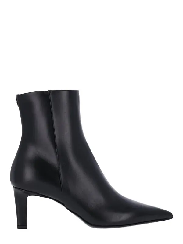 JIMMY CHOO Leather Ankle Boots - Black