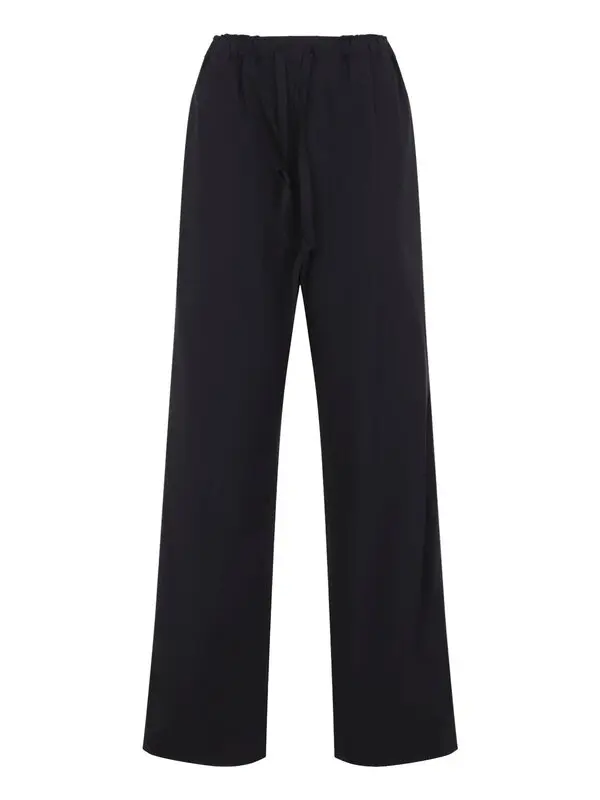 Phoebe Philo Drawstring Cotton Pants - Black