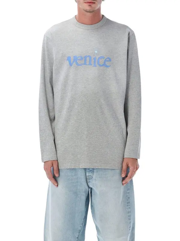 ERL Venice Long Sleeve T-shirt - Grey