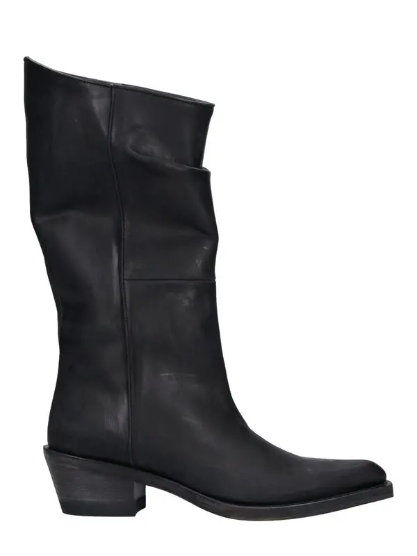 Khaite Leather Boots - Black