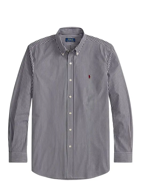 Ralph Lauren Striped Button-down Shirt - Navy