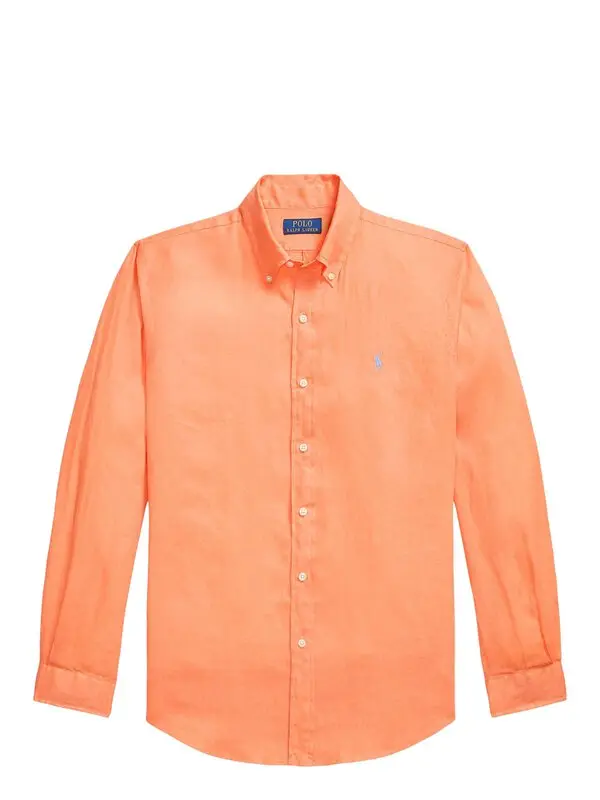 Ralph Lauren Linen Button-up Shirt For - Orange