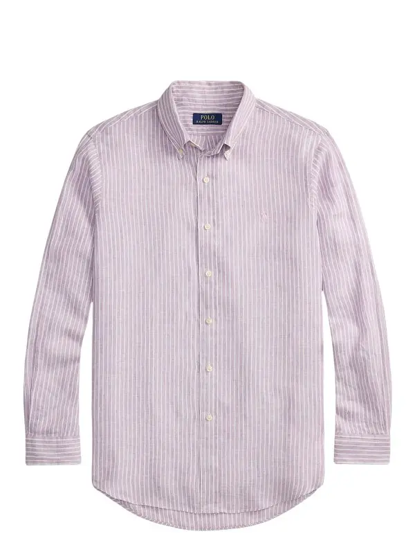 Ralph Lauren Striped Button-down Shirt - Violet
