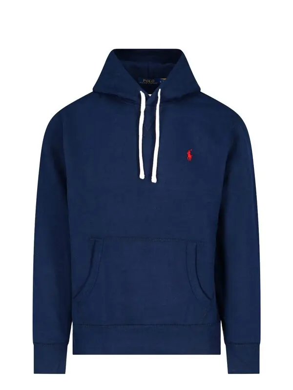 Polo Ralph Lauren Logo Pullover Hoodie - Blue